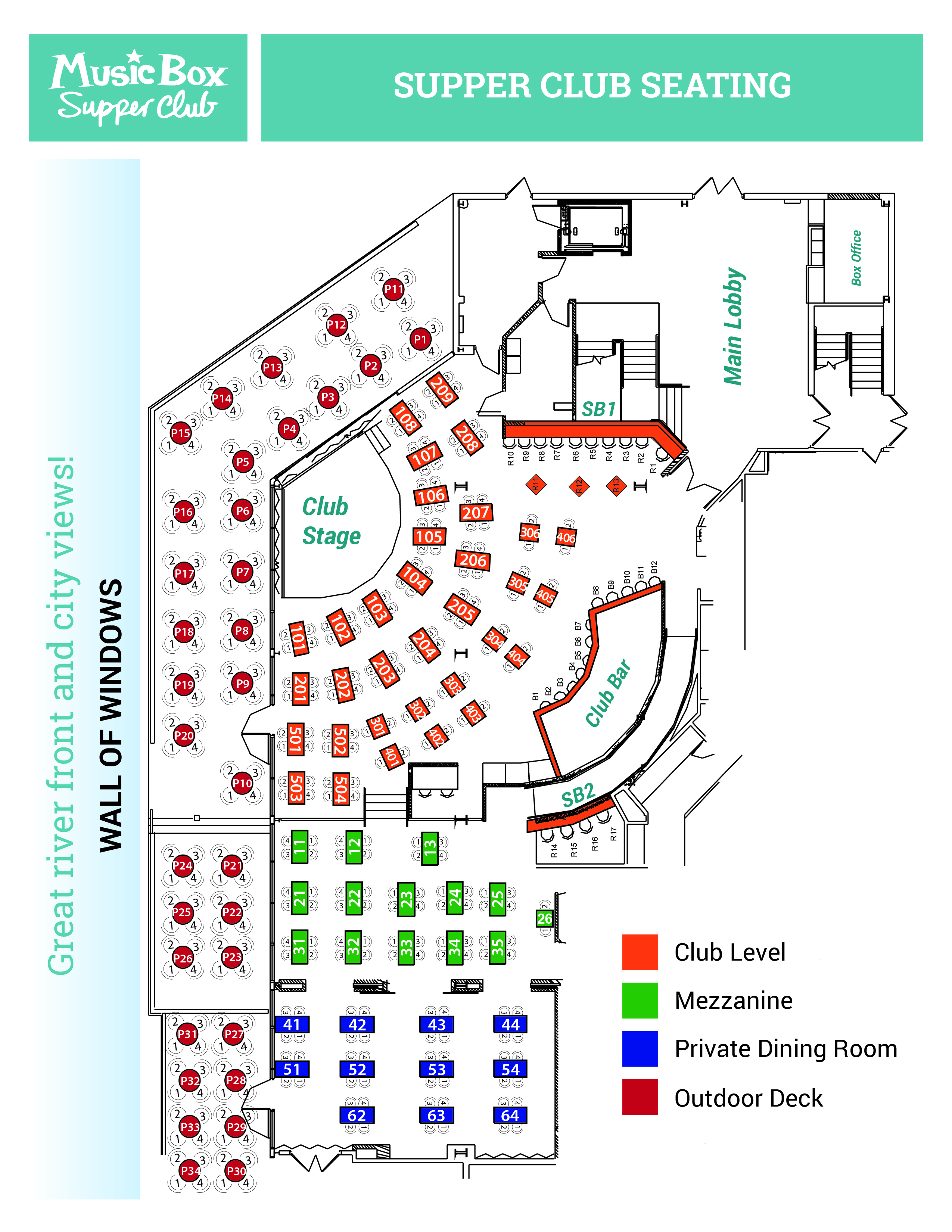 Seating Charts – Music Box Supper Club Music Box Supper Club